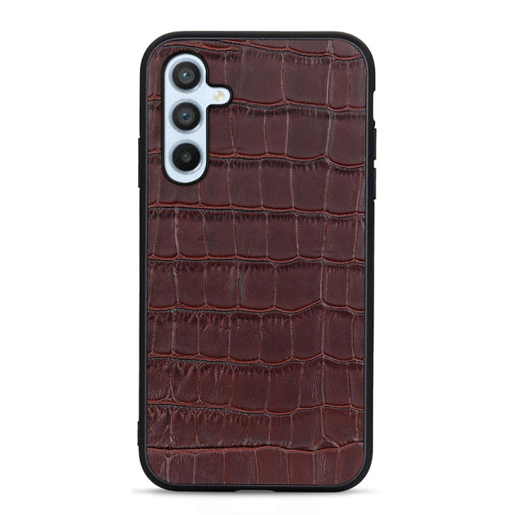 Croc-Texture Genuine Leather Case Samsung A54