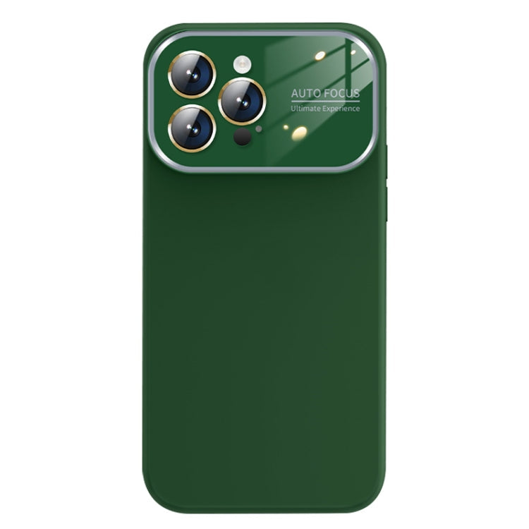 Liquid Silicone Large Glass Window Case iPhone 13 Pro Max